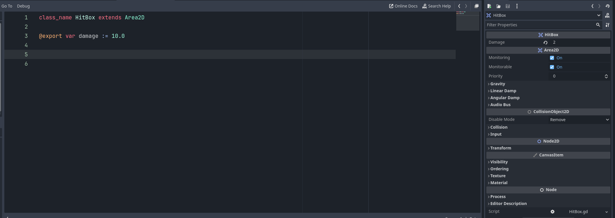 Random Damage for each scene using same hitbox code - Programming ...